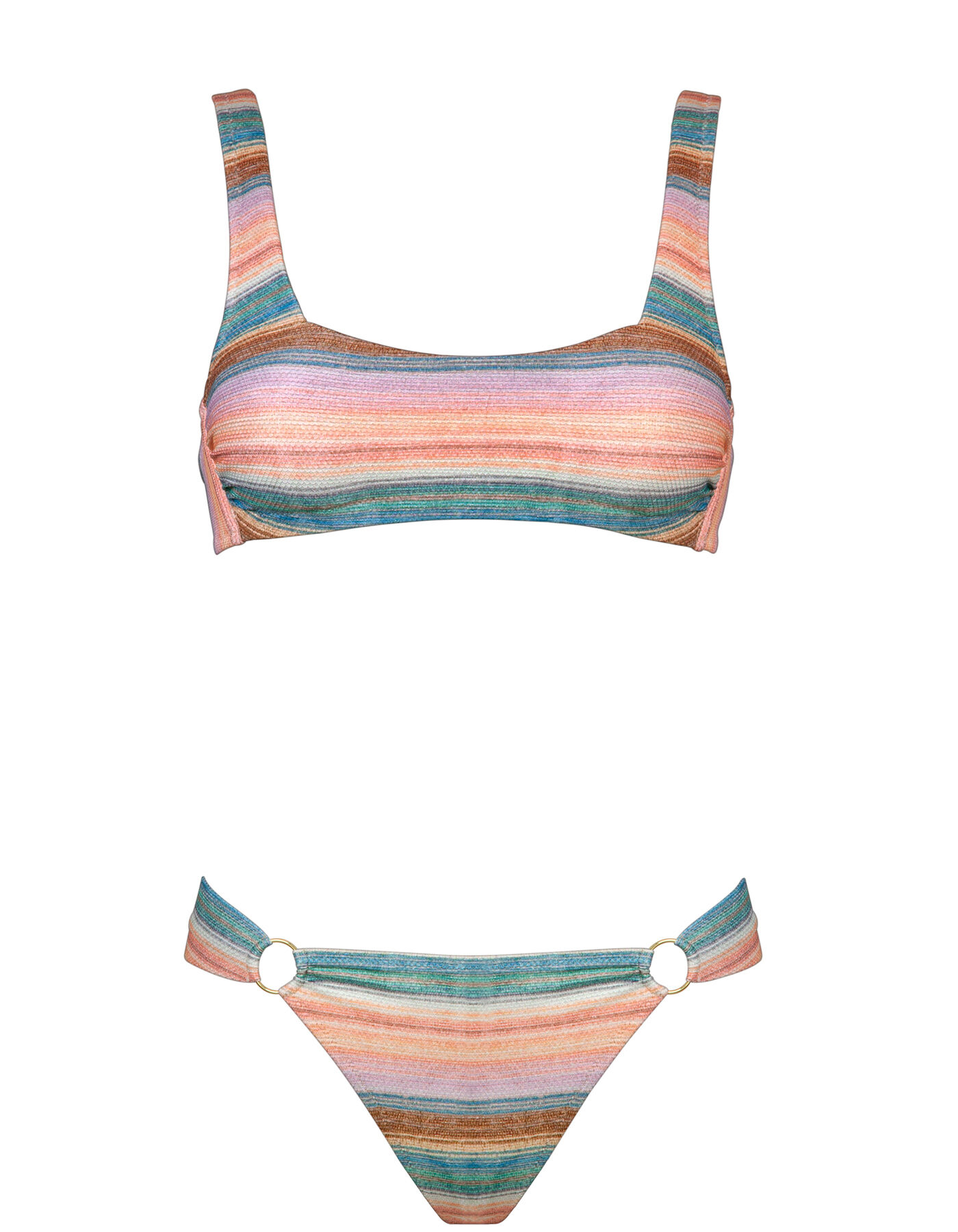 watercult | PASTEL SUNSET SQUARED BRALETTE BIKINI
